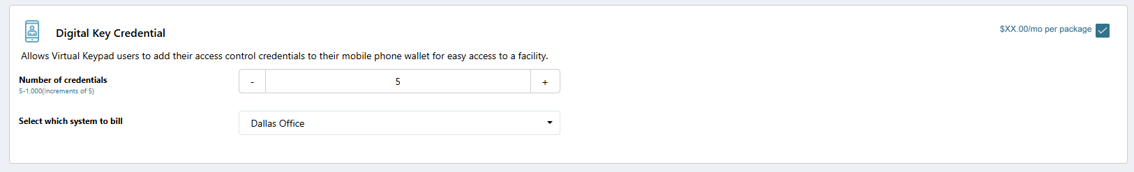 Digital Key Credentials
